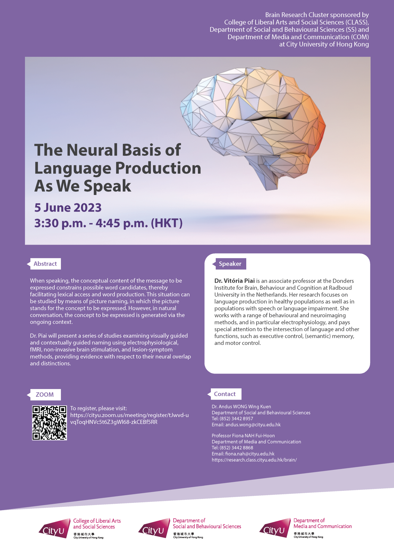 Brain – College of Liberal Arts and Social Sciences, CityU-Research